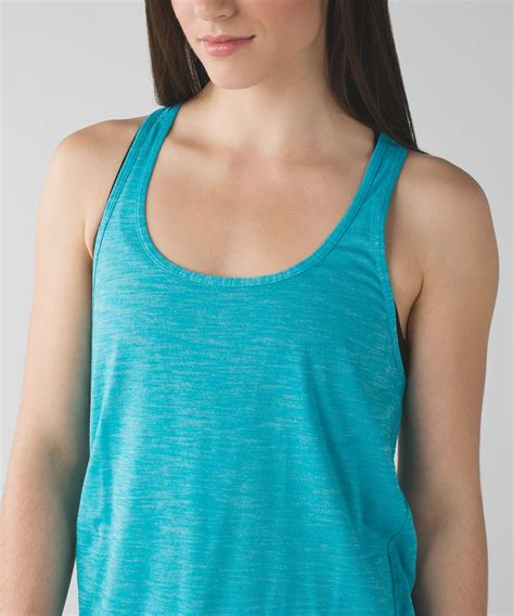 Lululemon Salute The Sun Tank Heathered Peacock Blue Lulu Fanatics