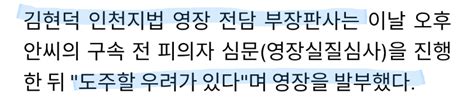 文 모욕 보수유튜버 안정권 구속법원 도주 우려 오픈이슈갤러리 인벤