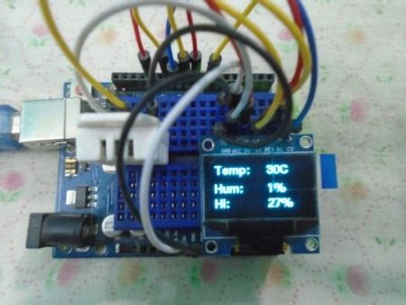 How To Make An Arduino Thermometer And Hygrometer With OLED Display Arduino Maker Pro