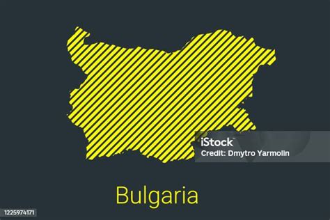保加利亞地圖條紋地圖在黑色條上黃色背景的冠狀病毒資訊圖和隔離區標記和限制向量向量圖形及更多2019冠狀病毒病圖片 2019冠狀病毒病 住宅區 保加利亞 Istock