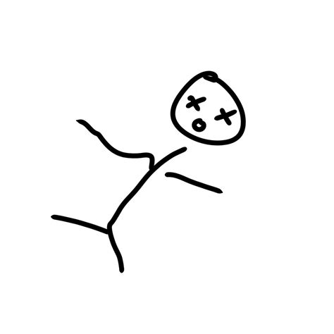 Scared Stick Figure Drawing