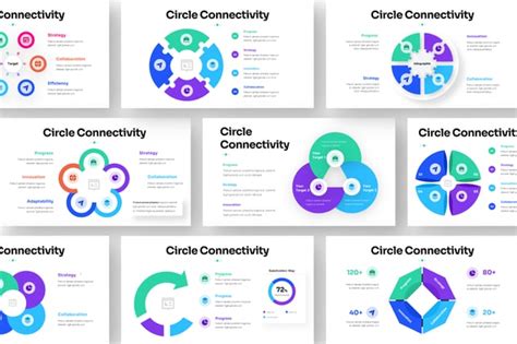 Circle Connectivity Infographics Powerpoint Incl Circle And Pie Envato