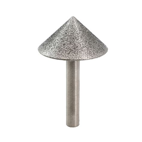 Electroplated Diamond Cone Chamfer Grinding Head Stone Glass Chamfering
