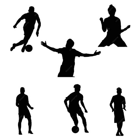 Premium Vector Silhouette Neymar Collection Vector Illustration