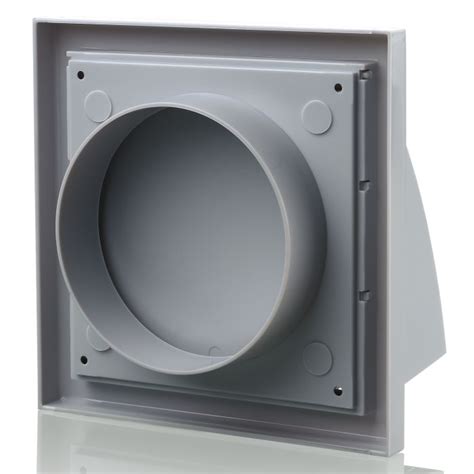 125mm Grey Wall Vent Cover Cowl Extractor Fan Outlet