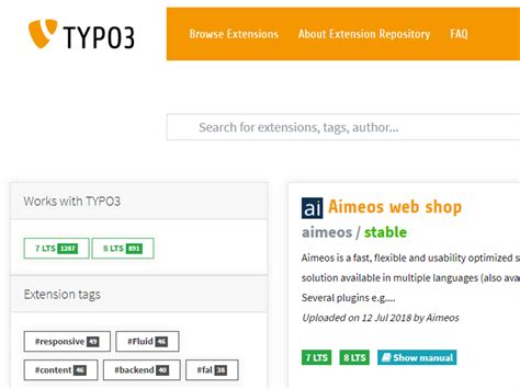Typo Extensions