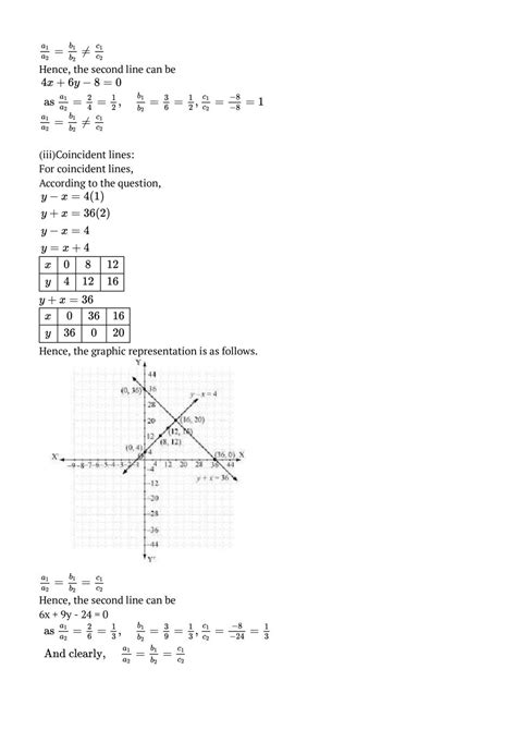 NCERT Solutions Class Maths Chapter Pair Of Linear Equations In Two Variables