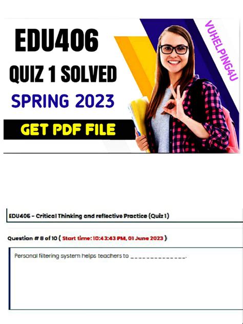 Edu406 Midterm Quiz Mega File Spring 2023 By Sir Zahid Vuhelpers24 1
