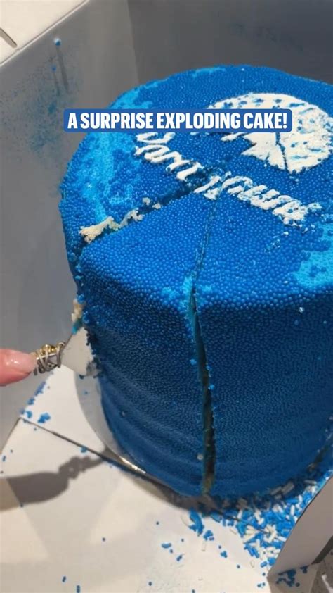 A Surprise Exploding Cake Exploding Cake Cake Designs Easy Baking
