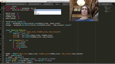 Pytorch Network2 Print Prediction Loss Run Backprop Run Training Optimizer Youtube