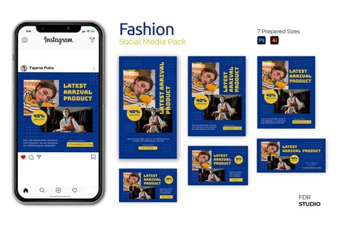 Fashion Social Media Kit Social Media Templates ~ Creative Market