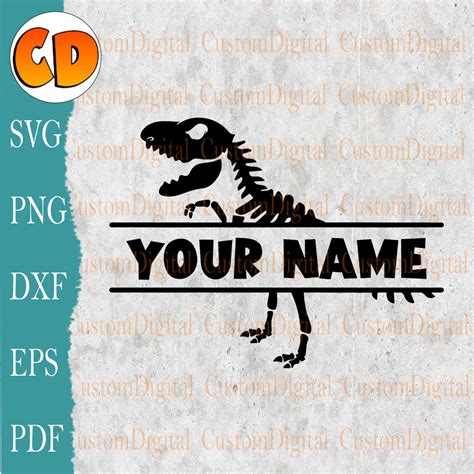 Split Dinosaur Svg Dinosaur Lovers Split Monogram Svg Per Inspire