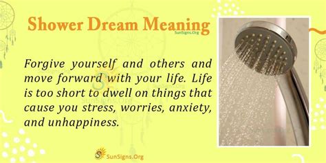 Understanding Shower Dream And Its Meaning Interpretation And