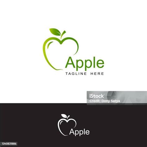 Vektor Desain Templat Logo Apple Ilustrasi Stok Unduh Gambar Sekarang