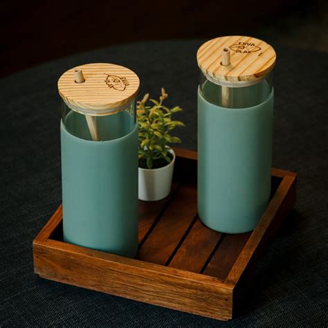 Glass Sipper Bottle Eco Friendly Reusable Bottle For Sustainable