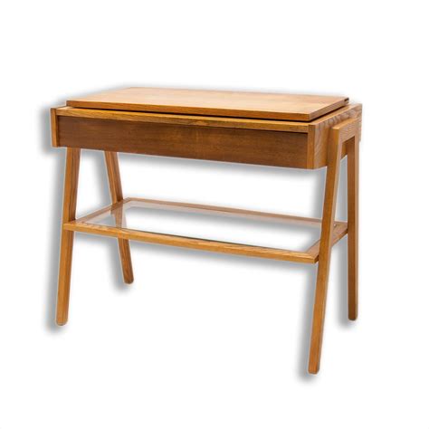 Mid Century Positioning Side Or TV Table Czechoslovakia 1960s 228909