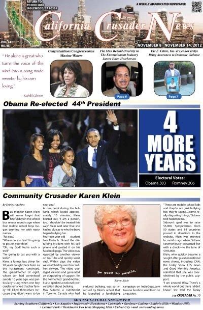 Current Issue California Crusader Newspaper
