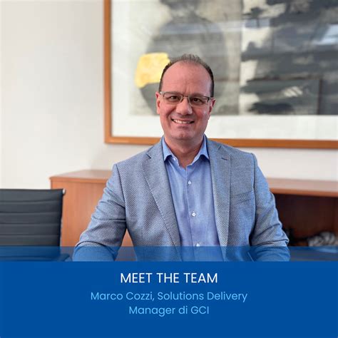 Marco Cozzi Solutions Delivery Manager Di General Computer Italia Spa