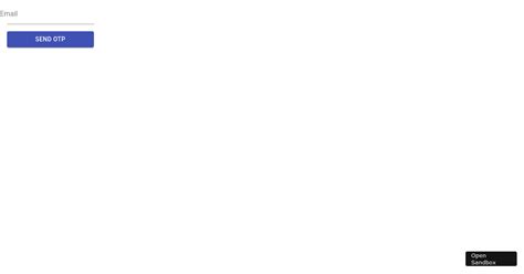 Mail With Otp Verification Codesandbox