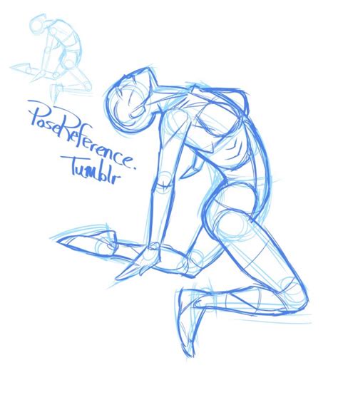 Drawing Falling Poses