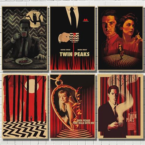 Twin Peaks Kraft Paper Poster Bar Cafe Living Room Dining Room Wall