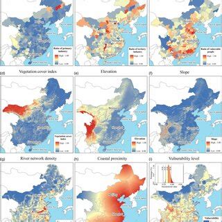 Spatial Patterns Of Standardized TC Vulnerability Indicators In
