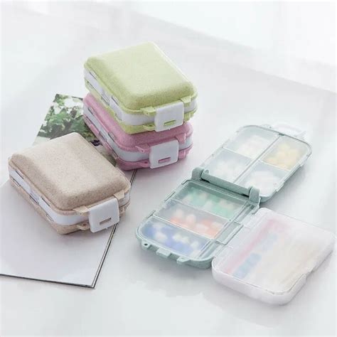 Travel Three Layers Folding Pill Case Medical Kit Box Medicine Tablet