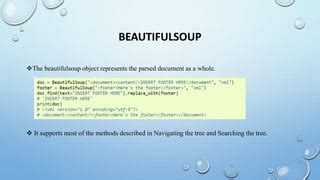 Beautiful Soup PPT