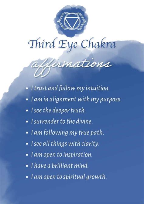 Third Eye Chakra Meditations With FREE Chakra Printables Your