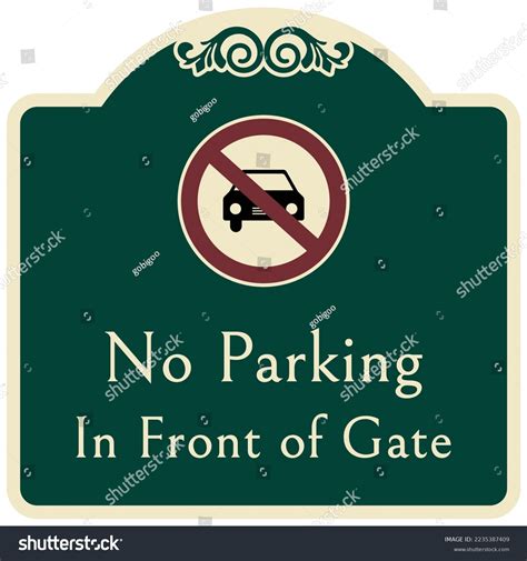 Do Not Block Gate Entrance No Stock Vector Royalty Free 2235387409