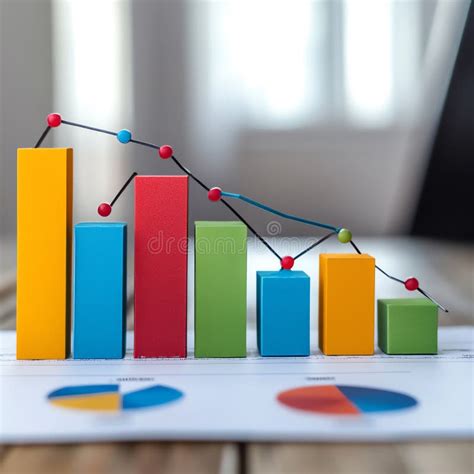 Photo Of Declining Bar Graph And Pie Charts Business Performance