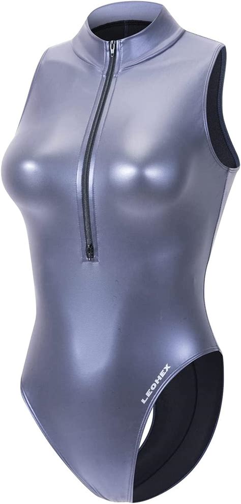 Jp Leohex Double Zipper Lace Queen Leotard Fabric High