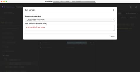 Regex Tags Don T Work Issue Kong Insomnia Github