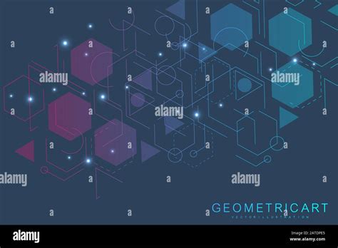 Modern Futuristic Background Of The Scientific Hexagonal Pattern