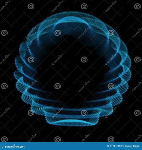 Array Or Grid Of Inset White Circular Rings Background Wallpaper Banner Pattern Stock