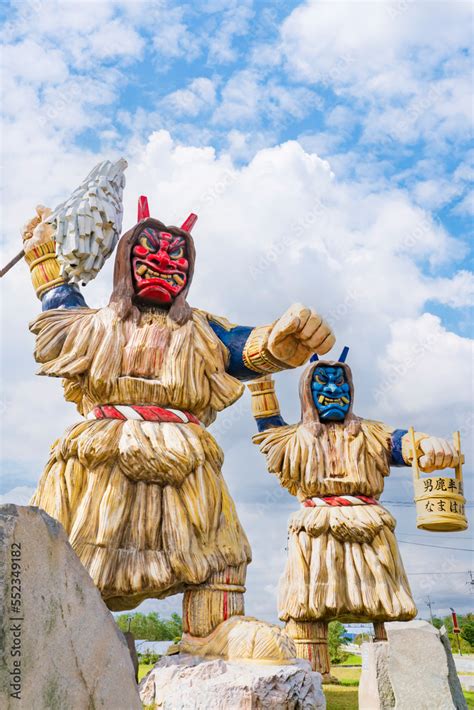【秋田県】男鹿観光のシンボルなまはげ立像 Foto De Stock Adobe Stock