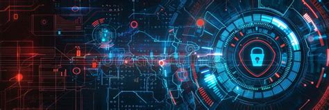 abstract depiction of cybersecurity elements including digital locks