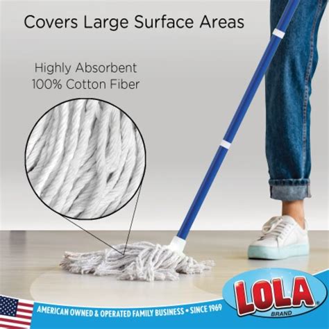 Lola Deck Wet Mop Replacement Head Soft Cottonfits Most Us Threaded