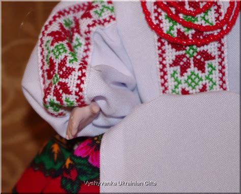 Hand Crafted Nesting Dolls Doll In Ukrainian Folk Embroidered Costume