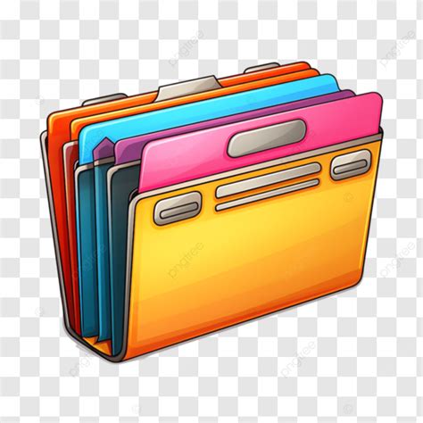 Colorful File Folders For Organization Colorful File Folders Png