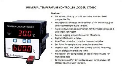 Audiotronics Universal Temperature Controller Logger At ₹ 1000 Piece