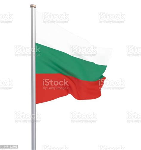 불가리아 국기 바람에 불어 배경 텍스처입니다 흰색 절연 소피아 불가리아 3d 렌더링 웨이브 일러스트 0명에 대한 스톡 사진 및
