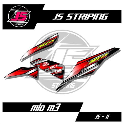 Jual Stiker Stiker Striping Lis Variasi Motor Mio M3 Mio Z Semi Full