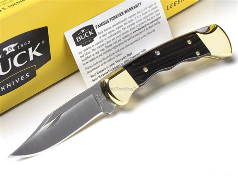 Buck 112 Ranger Folding Hunter Knife Finger Groove Crelicam Ebony Usa 112brsfg Ebay