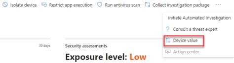 장치 값 할당 Microsoft Defender Vulnerability Management Microsoft Learn