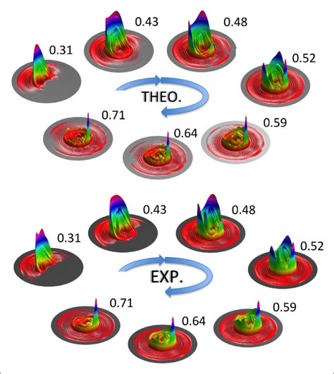 The Theoretical And Experimental 3d Polar Plots For The Product Download Scientific Diagram