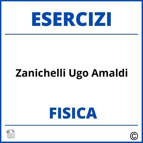 Soluzioni Esercizi Fisica Zanichelli Ugo Amaldi
