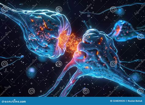 Synaptic Transmission Nerve Synapse Delving Into The Dynamic Process Of Signal Transmission