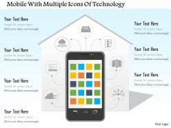 Mobile With Multiple Icons Of Technology Ppt Slides PowerPoint Slide Template Presentation