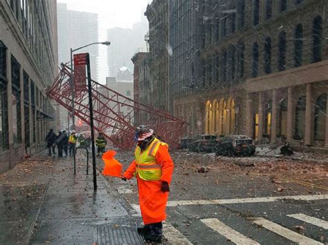 Crane Collapses In New York City Killing 1 Abc News